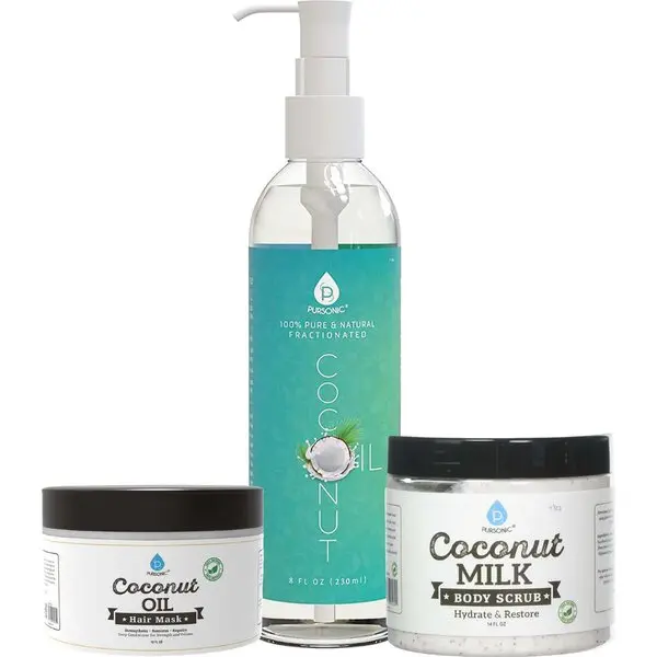 PURSONIC Ultimate Coconut Beauty Bundle - White