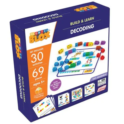 JUNIOR LEARNING Rainbow Phonics Blox Decoding Set