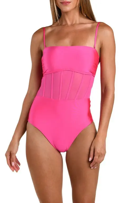 SUNSHINE 79 Bandeau One-piece Swimsuit - Pink