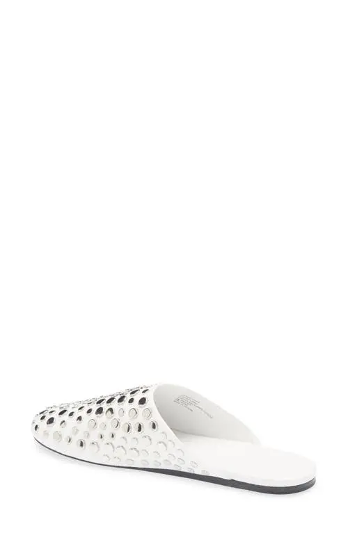 Tory Burch Studded Leather Mule - Cloud /silver