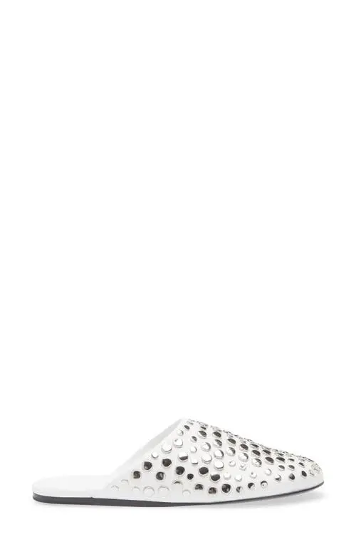 Tory Burch Studded Leather Mule - Cloud /silver