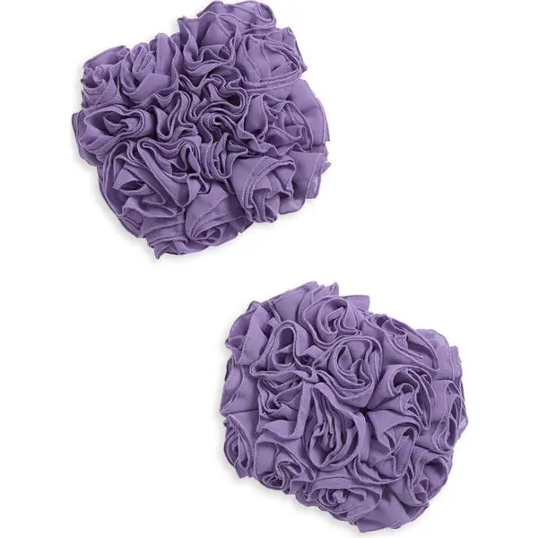 Naked Wardrobe Rose Embellished Cuffs - Violet