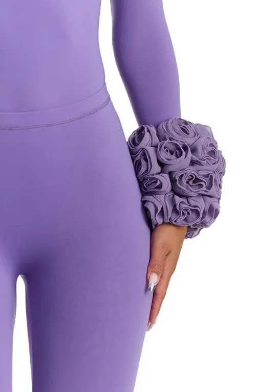 Naked Wardrobe Rose Embellished Cuffs - Violet