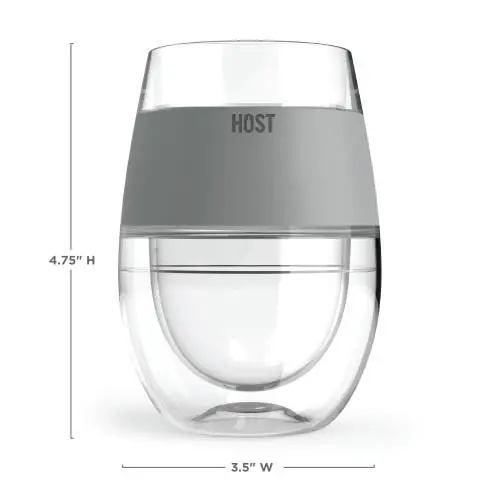HOST Wine Freeze Cooling Cup Set Of 4