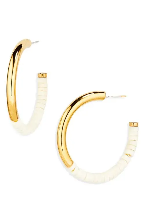 SOKO Karamu Mixed Media Hoop Earrings - Gold