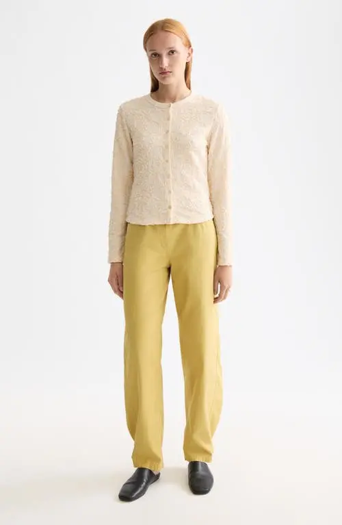 Scotch & Soda Soutache Knit Button-up Shirt - Eggnog