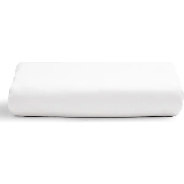 CHRISTY Scallop Edge Luxury Cotton Sateen Fitted Sheets - White