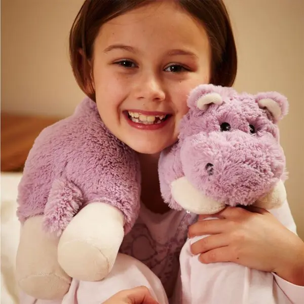 WARMIES Hippo Plush Neck Wrap - Medium Purple