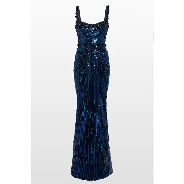 Jenny Packham Cavalla Gown - Light Navy