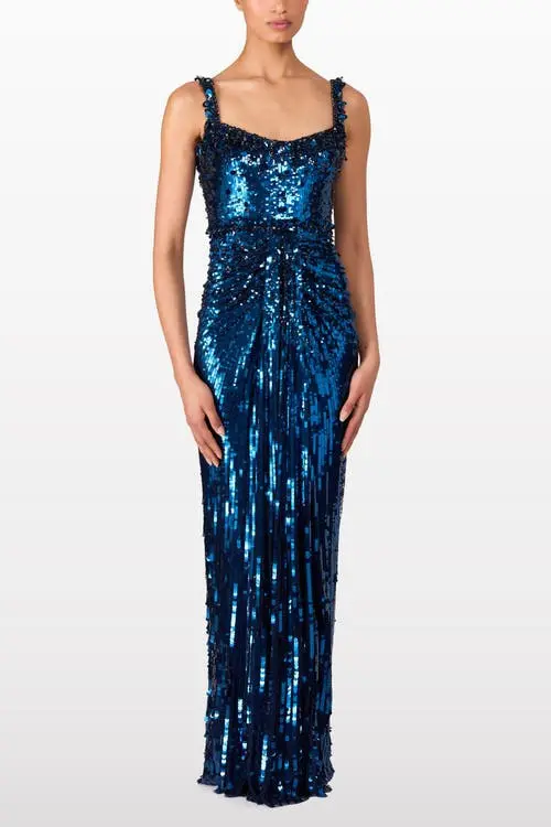 Jenny Packham Cavalla Gown - Light Navy