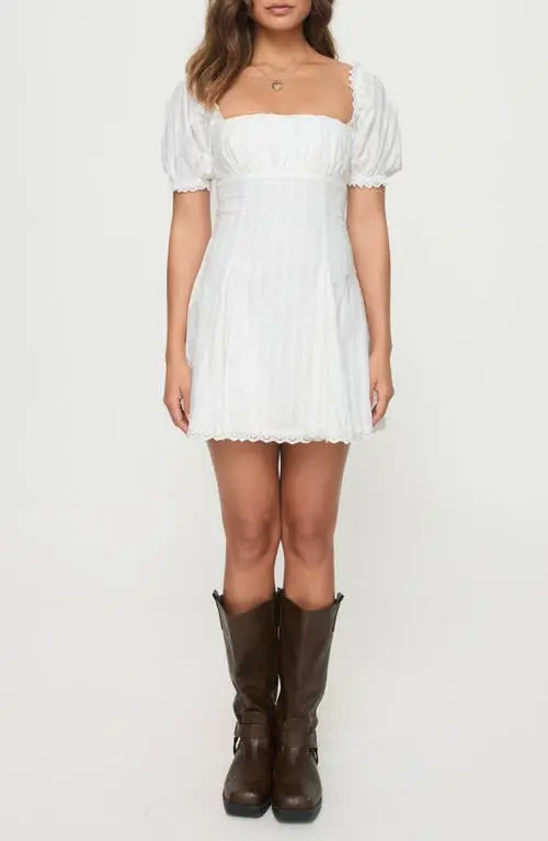 Princess Polly Rabatia Swiss Dot Mini Dress