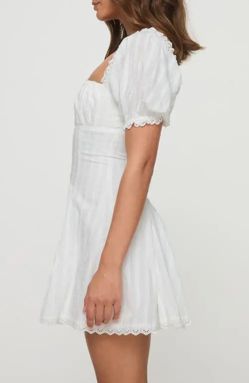 Princess Polly Rabatia Swiss Dot Mini Dress