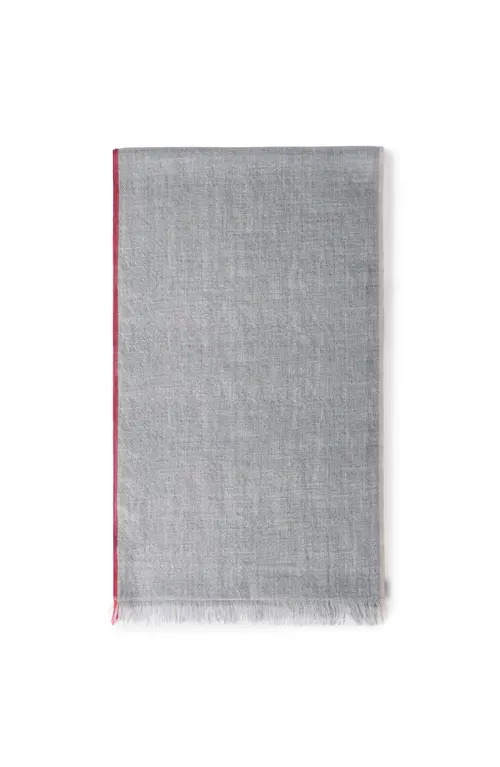 Brunello Cucinelli Scarf With Selvedge - Grey