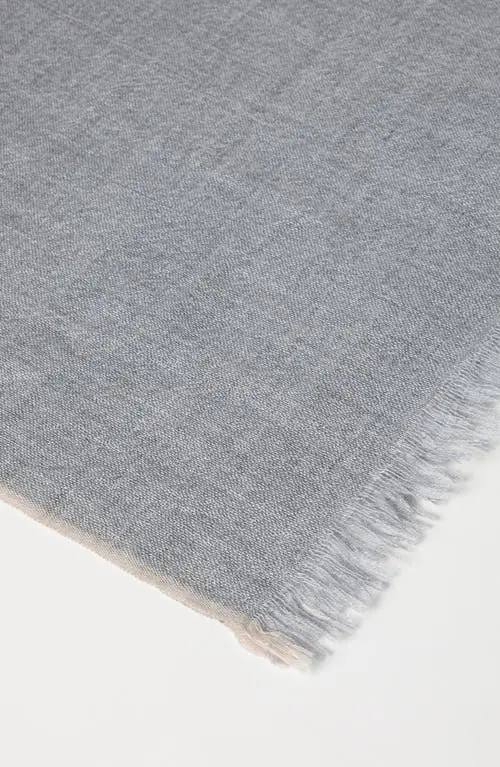 Brunello Cucinelli Scarf With Selvedge - Grey