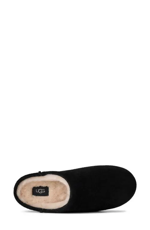 UGG Elea Waterproof Suede Slippers - Black