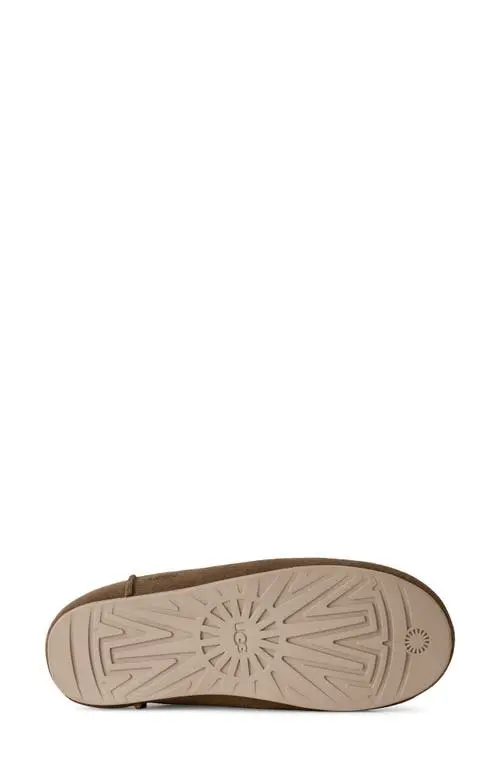 UGG Elea Waterproof Suede Slippers - Light Bronze