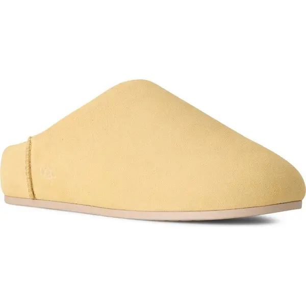 UGG Elea Waterproof Suede Slippers - Muted Mustard