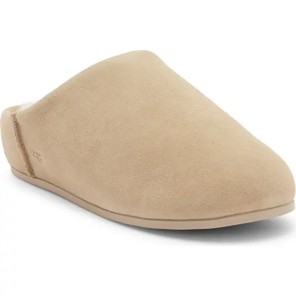 UGG Elea Waterproof Suede Slippers - Sand