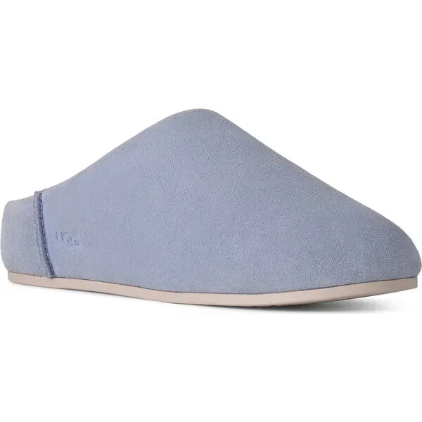 UGG Elea Waterproof Suede Slippers - Stormy Blue