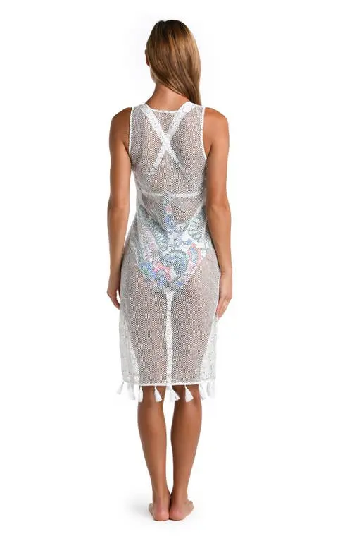SUNSHINE 79 Shine Open Stitch Cover-up Dress