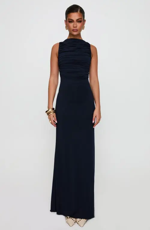 Princess Polly Ruched Back Cutout Gown