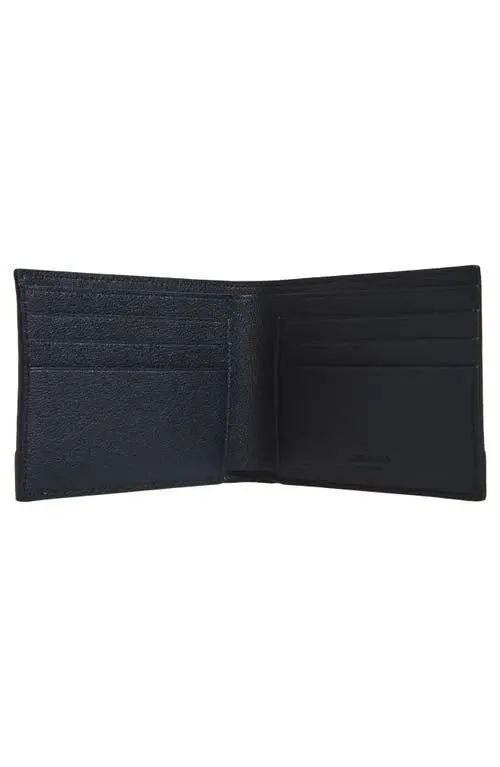 FERRAGAMO Gancio Embossed Leather Bifold Wallet