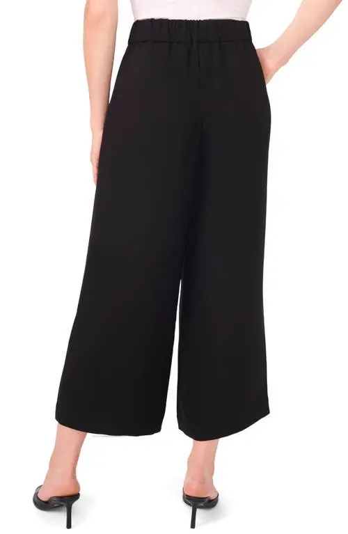 CECE DUPRAZ Tie Waist Crop Wide Leg Trousers