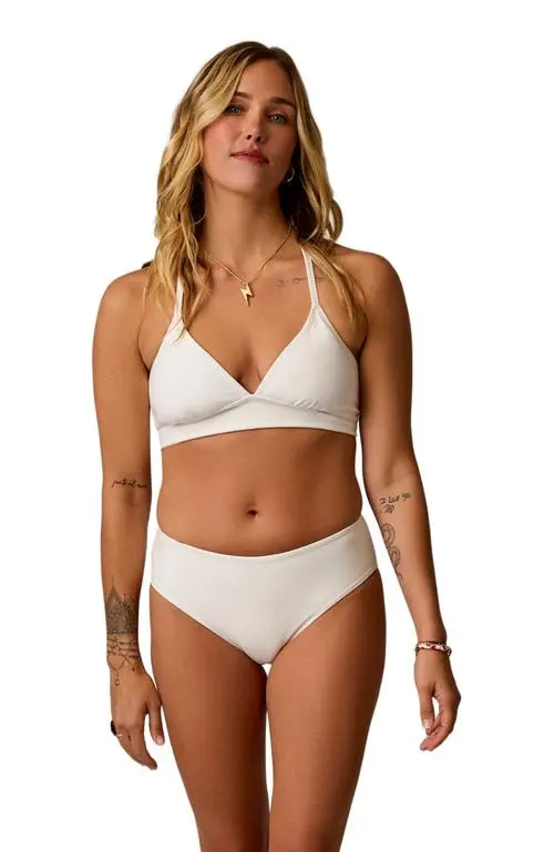Carve Designs Pipa High Rise Bikini Bottom - Cloud