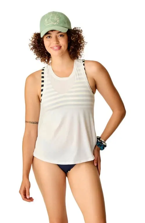 Carve Designs Relaxed Fit Tank Top - Cloud