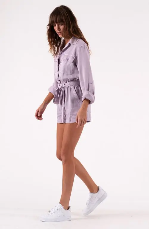 Pam & Gela Cargo Romper With Tie Waist
