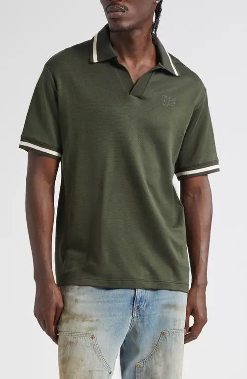 GOLDEN GOOSE Journey Fluid Jersey Polo - Grape Leaf