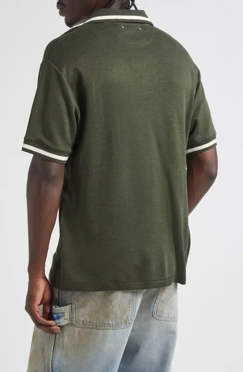GOLDEN GOOSE Journey Fluid Jersey Polo - Grape Leaf