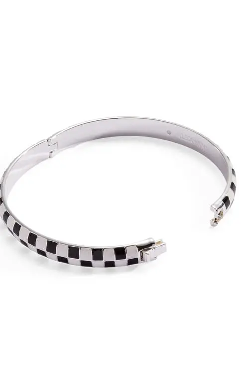 ALEX AND ANI Checker Hinge Bangle