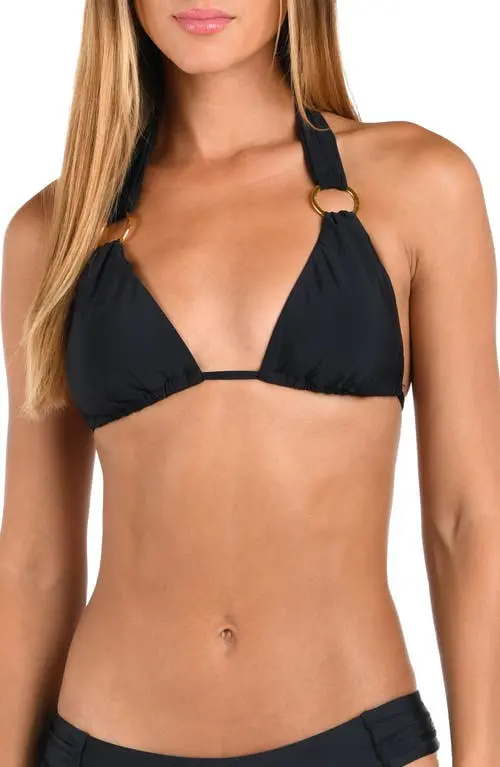 SUNSHINE 79 Solid Triangle Bikini Top - Black