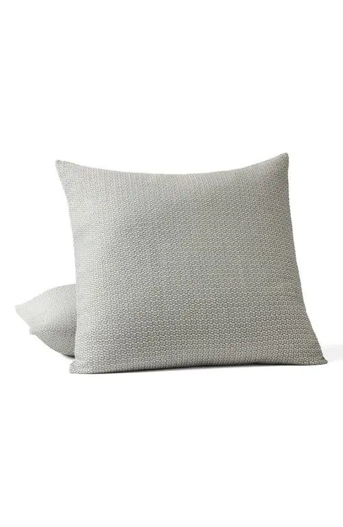 COYUCHI Honeycomb Organic Cotton Pillow Sham - Undyed/lagoon