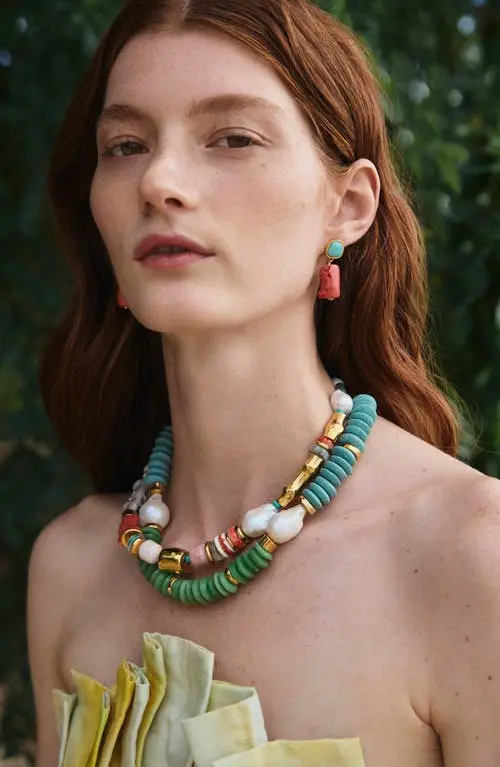LIZZIE FORTUNATO Grove Drop Earrings