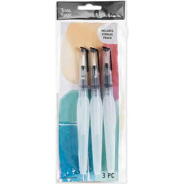 BREA REESE Brush Set Water 3pc Builtin Water Reservoir - Clear