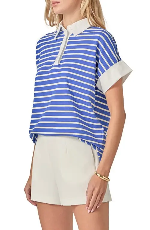 English Factory Stripe Polo Top