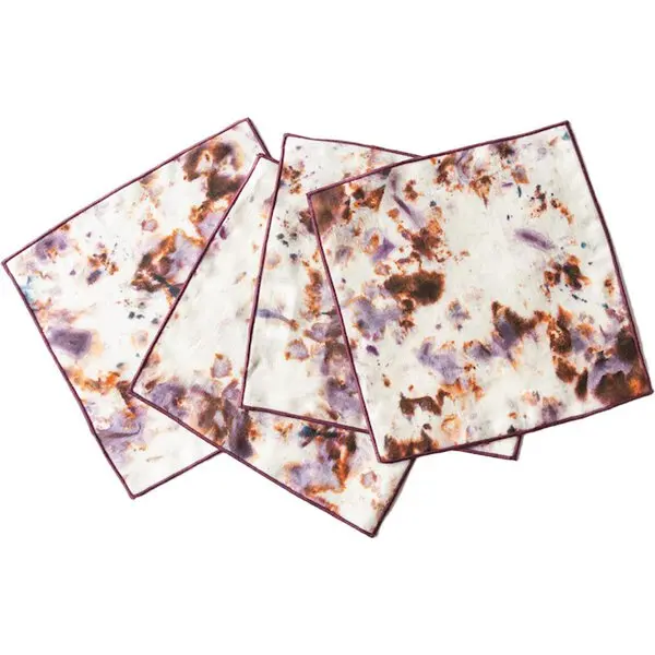 GOLDIE HOME Cocktail Napkin Set - Rose Marble