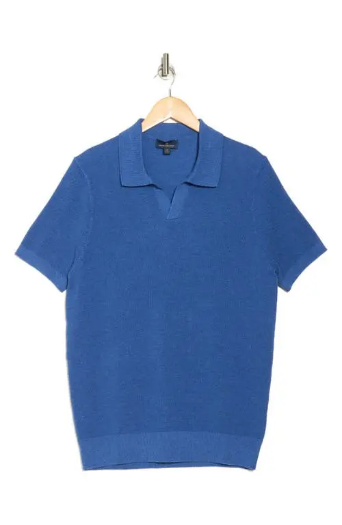 Brooks Brothers Pique Cotton Polo - Dark Blue Heather
