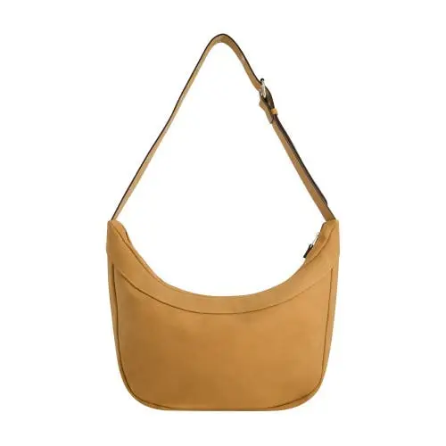 True Religion Suede Zip Top Hobo - Tan