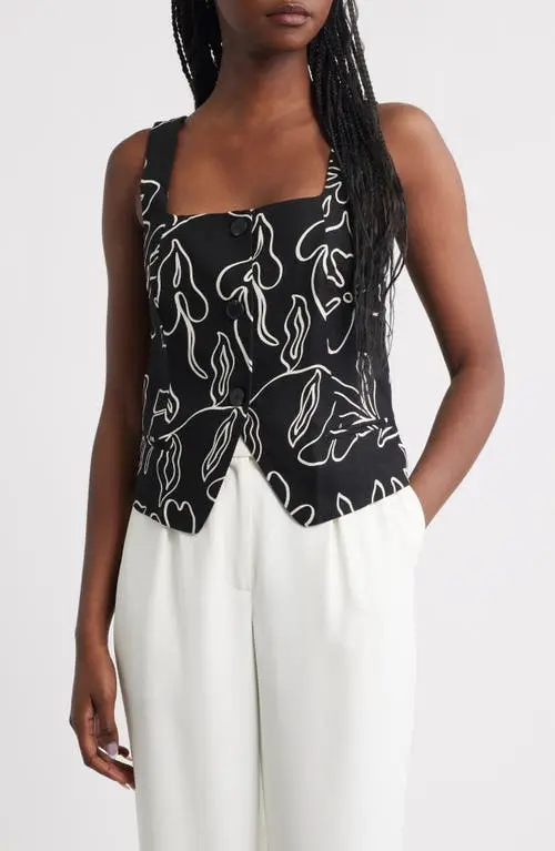 Mango Liza Square Neck Sleeveless Top