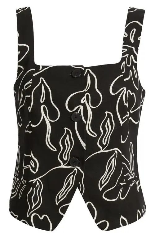 Mango Liza Square Neck Sleeveless Top