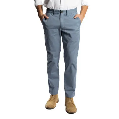 PETER MANNING NYC Lightweight Stretch Chinos Standard Fit - Slate