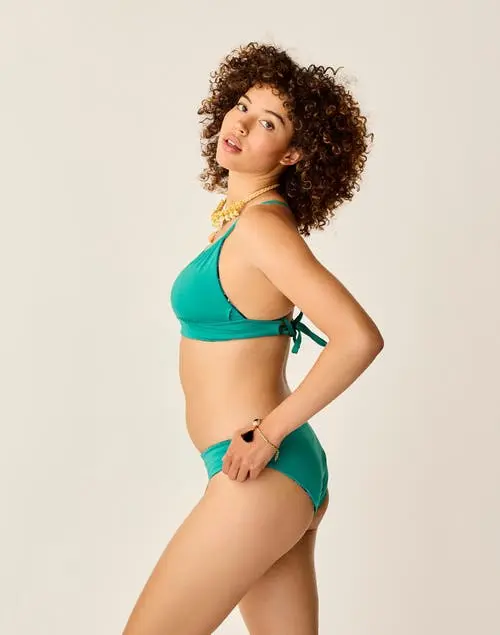 Carve Designs St. Barth Reversible Bikini Bottom - Blue Oasis/jade