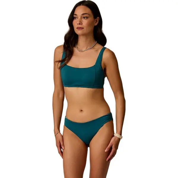 Carve Designs St. Barth Reversible Bikini Bottom - Palmetto/nightdive