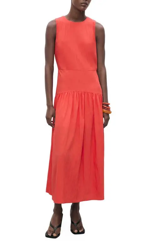 Mango Sleeveless A-line Midi Dress