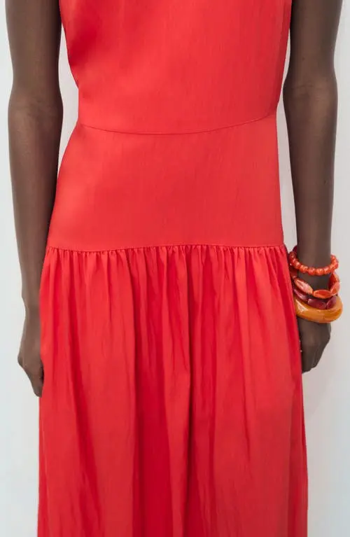 Mango Sleeveless A-line Midi Dress