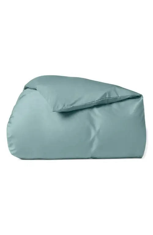 COYUCHI Cloud Soft Organic Cotton Sateen Duvet Cover - Pacific Blue