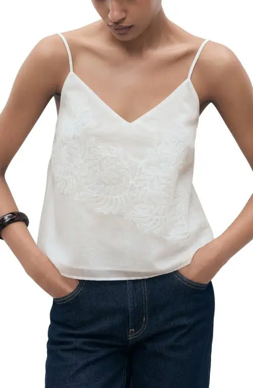 Mango Lace Trim Camisole